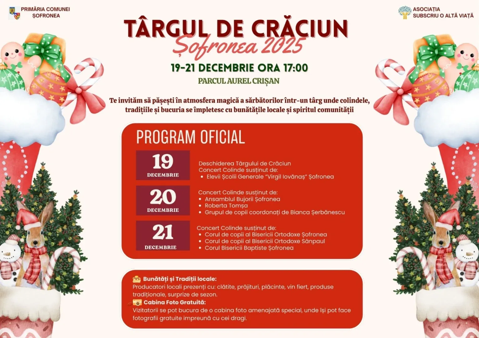 Târg de Crăciun, la Șofronea